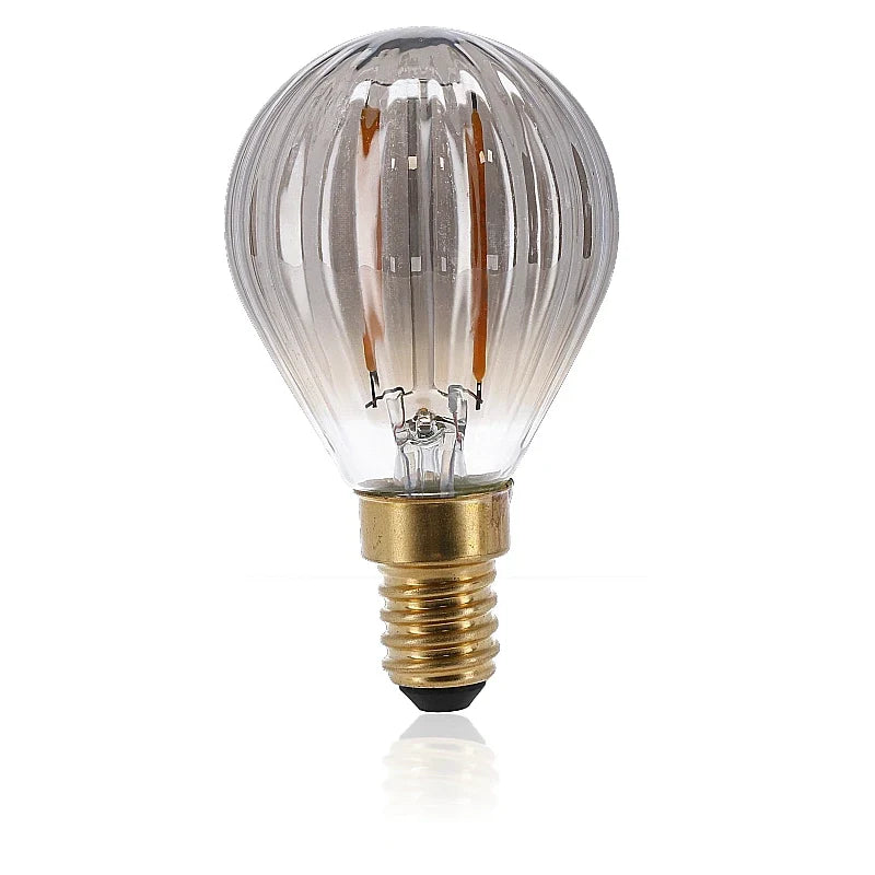 LED Filament Peer Lamp | Smoked | E14 | P45 | 2W | 2000K - Extra warm ...