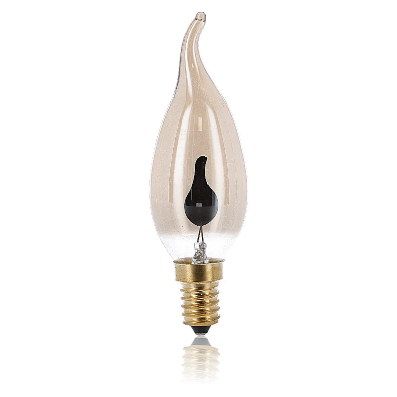 LED Filament Kaars Lamp met Tip | Amber | E14 | CA35 | 3W | 2200K - Ex ...