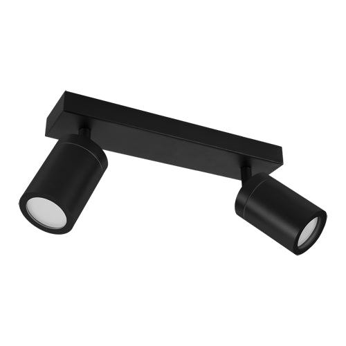 Badkamer plafondspot | dubbel | zwart | IP44 | GU10 fitting Kopen ...