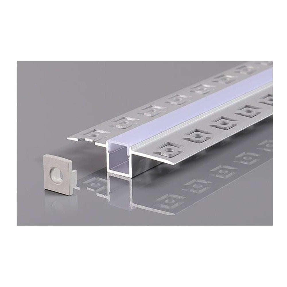 Inbouw stuc profiel | 15mm voor LED strips | 2 meter – LedLoket BE