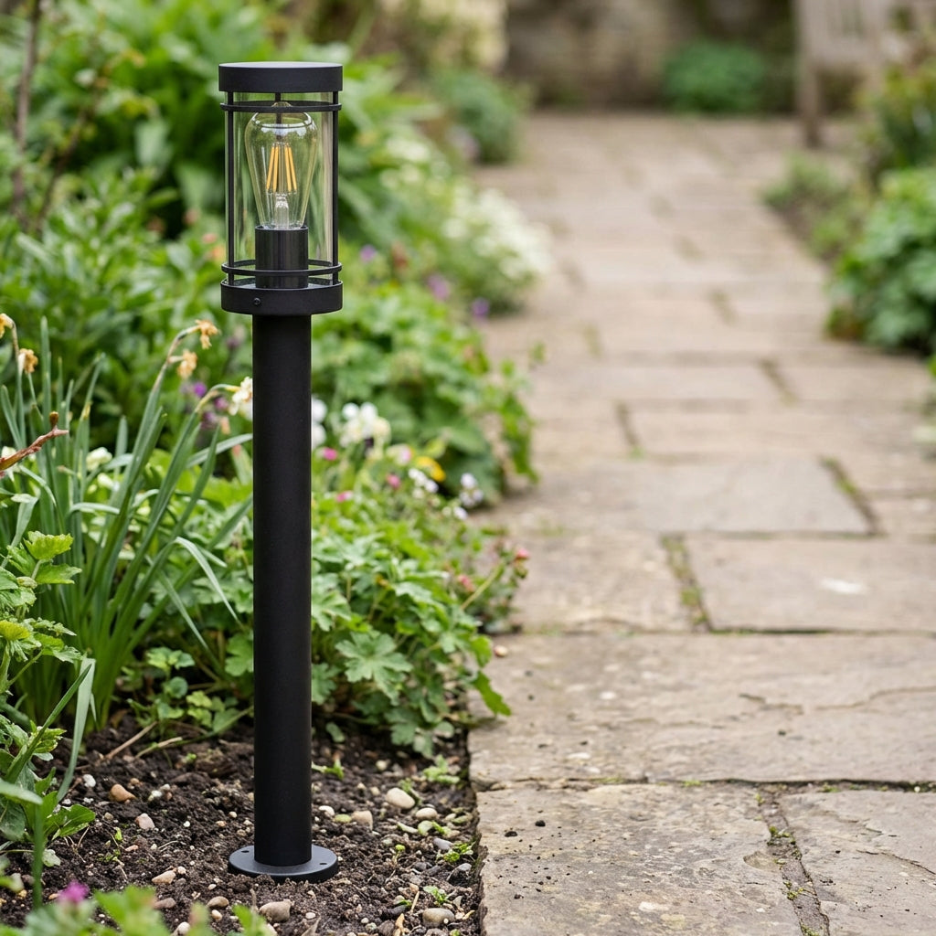 LED Tuinpaal - sokkel - Staande buitenlamp | 80cm | Zwart | IP44 ...