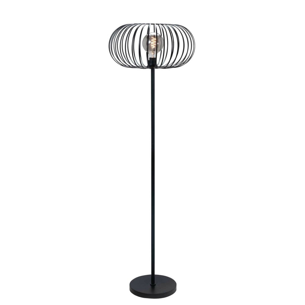 LED Vloerlamp | Modern | Staal | Zwart | E27 fitting | LedLoket ...